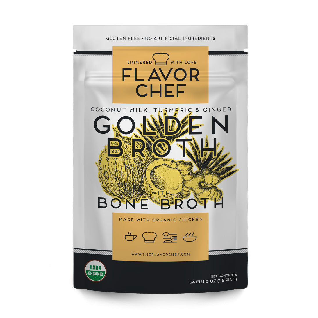 Golden Broth Bone Broth - The Flavor Chef