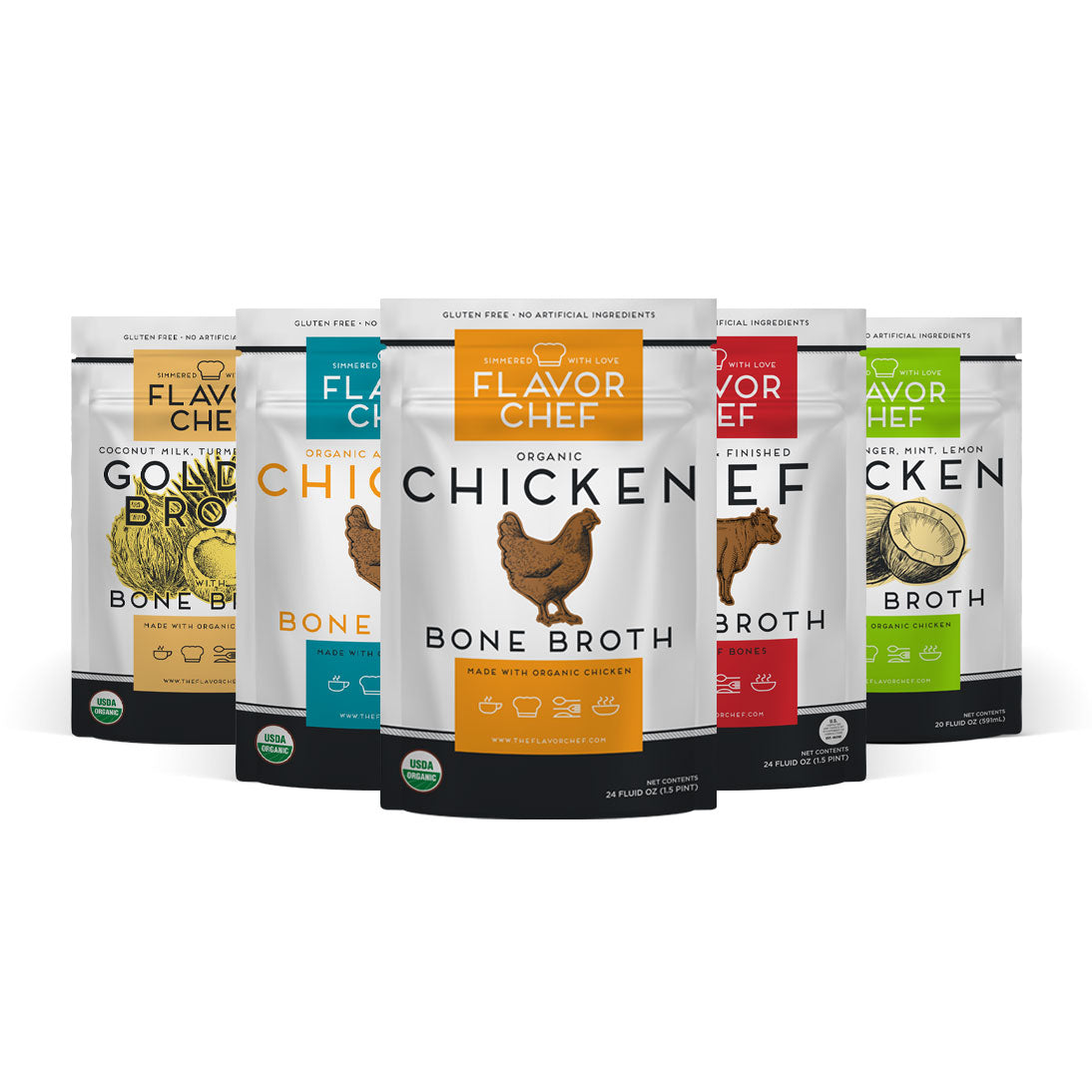 Ultimate Flavor Chef Bone Broth Sampler (12pk) - The Flavor Chef