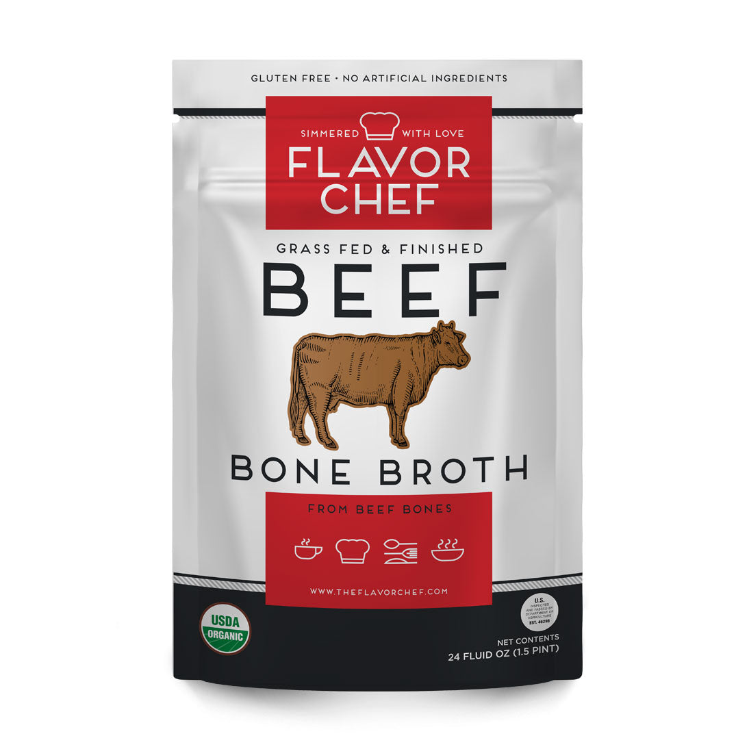Grass Fed and Finished Beef Bone Broth - The Flavor Chef