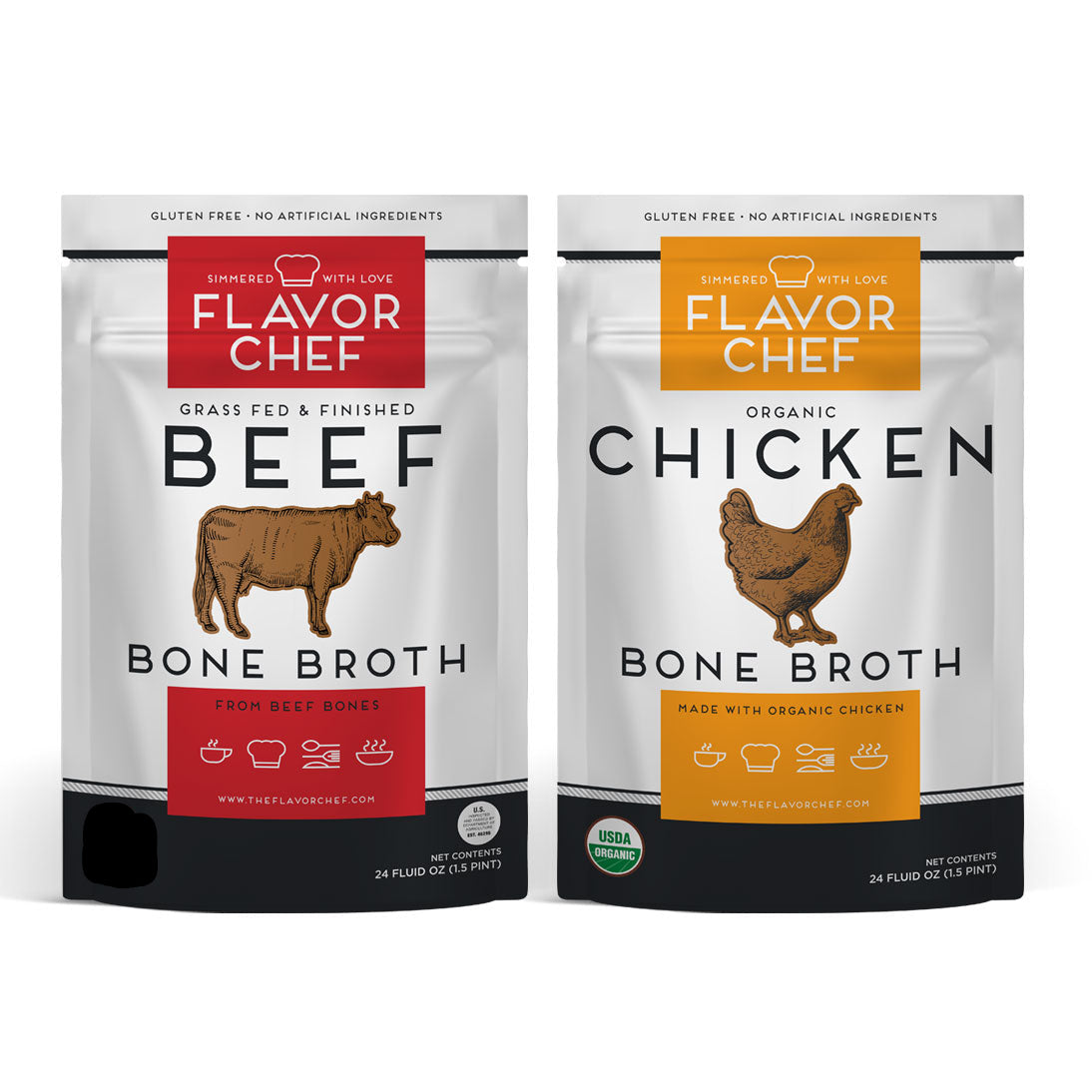 Classic Bone Broth Sampler (6pk) - The Flavor Chef