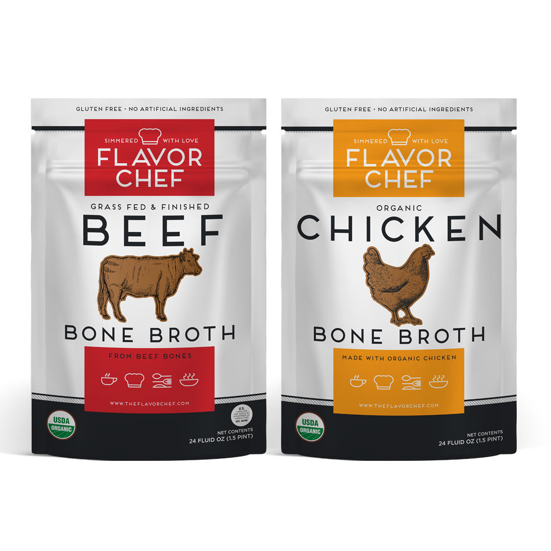 Classic Bone Broth Sampler (6pk) - The Flavor Chef